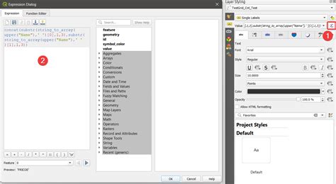 Labeling Qgis Labelling With Parts Of An Attribute Consisting Of Two