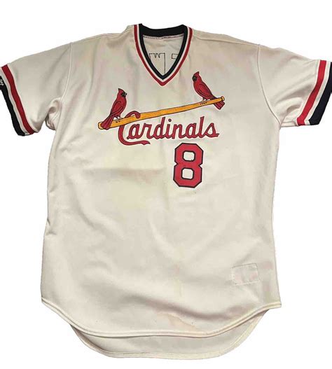 1988 Game Worn Used Johnny Lewis St Louis Cardinals Rawlings Home
