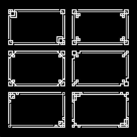 Premium Vector Set Of Rectangle Frame Vector Premium Vector Set Of Rectangle Frame Vector