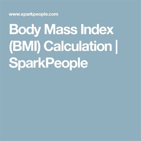 Body Mass Index BMI Calculation Body Mass Index Body Mass Bmi