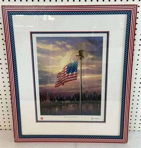 Thomas Kinkade The Light Of Freedom Salvation Army Lithographic Print