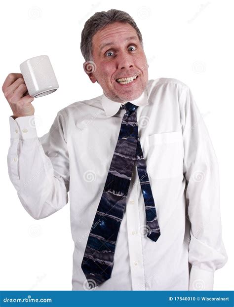 Coffee Drinker Cup Of Java Too Much Caffeine Stock Photo Image Of