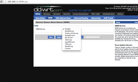 getting dd wrt to dynamic dns properly to dns made easy the blog of nick
