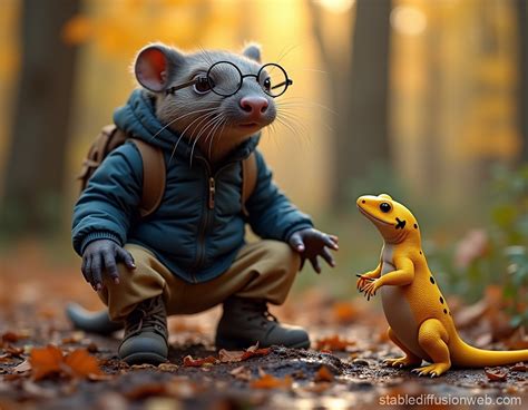 Mole Photographer With Salamander Model Stable Diffusion Online