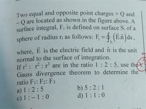 40 two equal and opposite point charges q and −q are