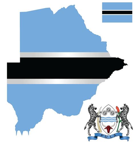 Printable Political Map Of Botswana Free Download And Print For You