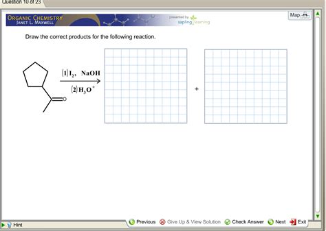 Solved Draw The Correct Product For The Following Reaction