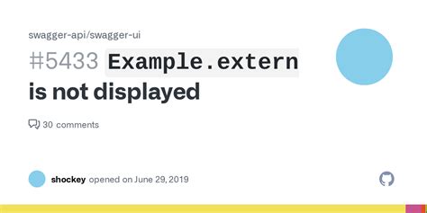`example externalvalue` is not displayed · issue 5433 · swagger api