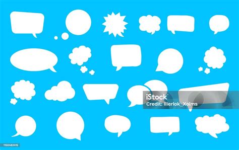 연설 거품의 큰 세트입니다 복고풍 빈 만화 거품입니다 스티커 벡터 일러스트입니다 기포에 대한 스톡 벡터 아트 및 기타 이미지 기포 낱말 대화 풍선 문자 기호 Istock