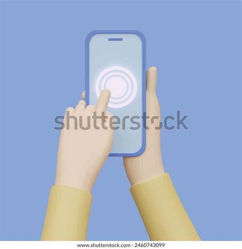 Fingers Touching Tapping Scrolling Smartphone Screens Stock Vector Royalty Free 2460743099