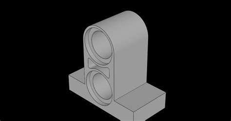 Lego Compatible Dat Technic Tile X With Two Holes By Thall Download Free Stl