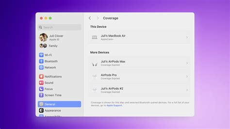 macos sonoma 14 1 features new warranty coverage section in system settings