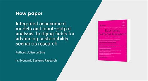 Integrated Assessment Models And Inputoutput Analysis Bridging Fields