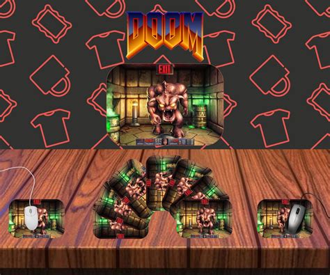 Mouse Pad Doom Pink Demon Modelo 01 Elo7 Produtos Especiais