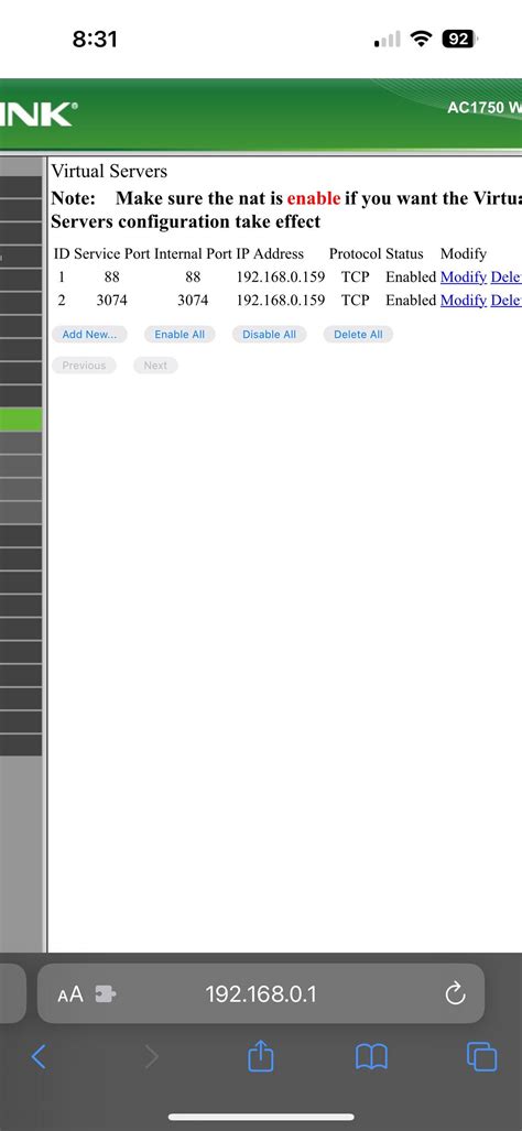 port forwarding not working r xbox360