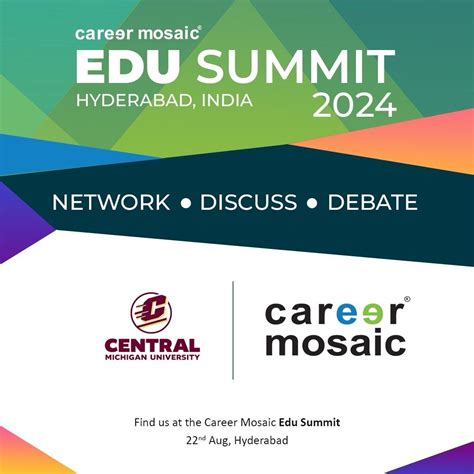Were Excited To Be At Career Mosaic Edu Summit Tomorrow In Hyderabad