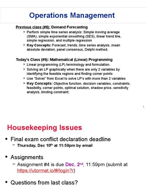 Optimize Operations With Linear Programming Pdf Linear Programming Mathematical Optimization