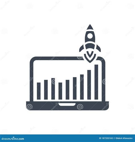 Icono De Glifo Vector De Tráfico De Crecimiento Ilustración Del Vector Ilustración De Medio