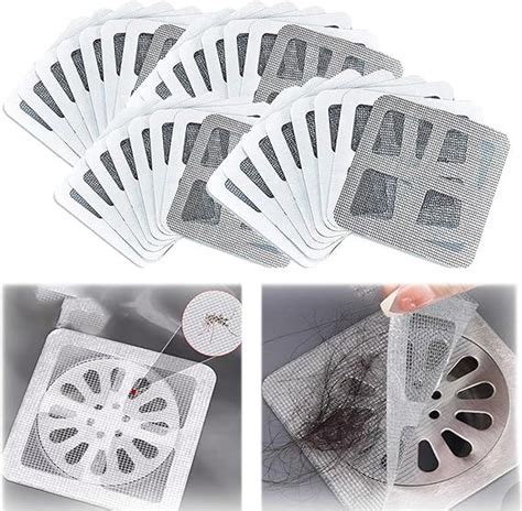Mesh Drain Protector 4x4 Inch Disposable Drain Hair Catchers 30 Pack