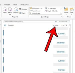 How To Sort Emails By Date In Outlook 2013 Solve Your Tech