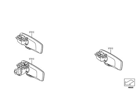 Inner Rear View Mirror Assembly 87810 Waa01