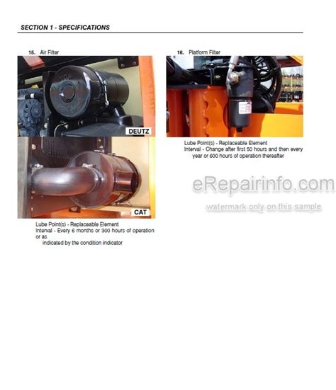 Buy And Download Jlg 1250ajp Service And Maintenance Manual Boom Lift