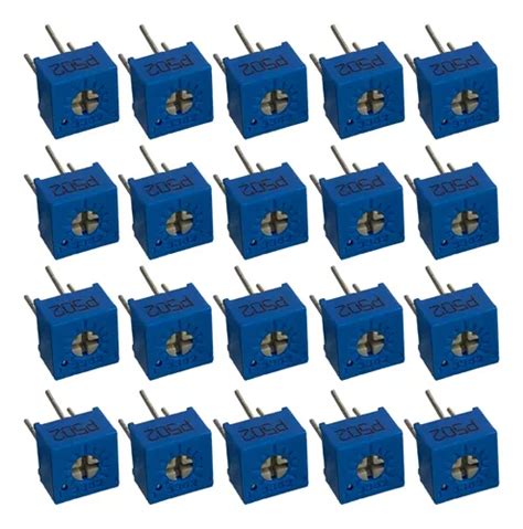 20x Potenciômetro Trimpot Horizontal 5k 3362 P502 P Arduino