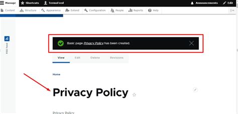 Video How To Add A Privacy Policy Page On Drupal 10 Termsfeed