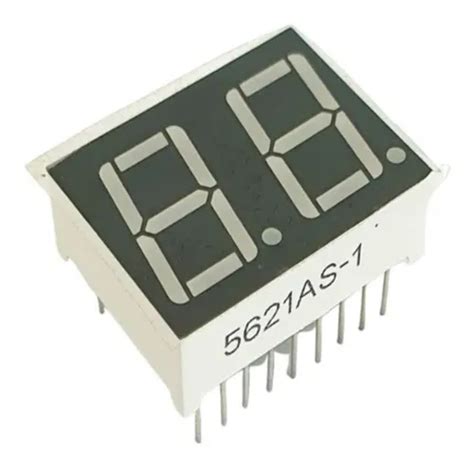 Display Led 2 Digitos 7 Segmentos Vermelho Catodo Comum 0 56
