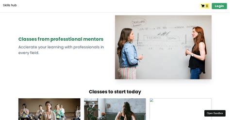 Skills Hub Codesandbox