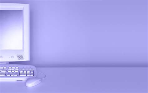 Monitor On Blue In 2023 Powerpoint Technology Background Slide Background