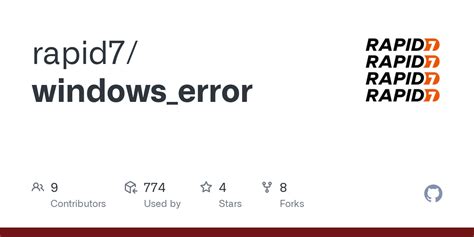 GitHub Rapid7 Windows Error