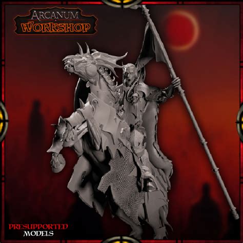 3d Printable Vampire Rider Flag By Arcanum Workshop