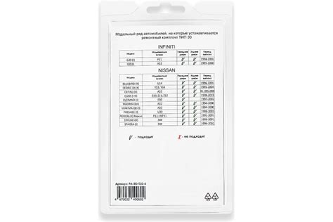 Ремкомплект ограничителей дверей 4 двери, тип 30 Unevix PA-RD-T30-4 ...