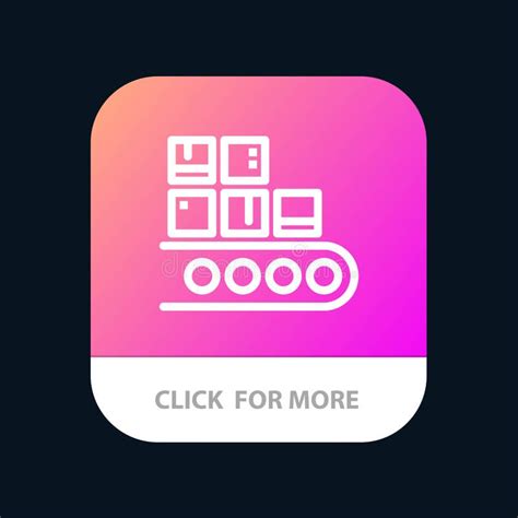 Business Line Management Product Production Mobile App Button Android And Ios Line Version
