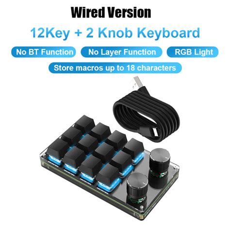 ในสตอก Mechanical Hotswap Macropad Macro OSU Custom Keys Knob Mini USB RGB Keyboard