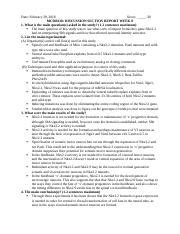 Week 8 MCDB Paper Report Docx Date February 28 2018 Score 20 MCDB138 DISCUSSION SECTION