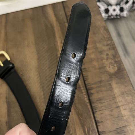 Coach Mens Dress Belt 42 Black Leather Cowhide Handcrafted 3921 Ebay