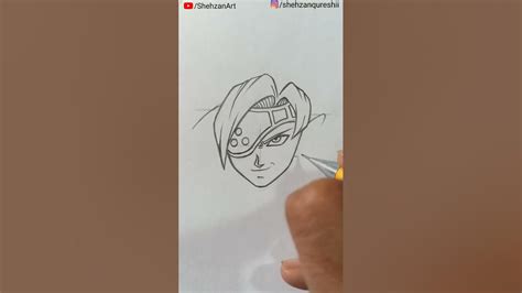 How To Draw Fused Zamasu With Eye Patch [slow Version] Youtube
