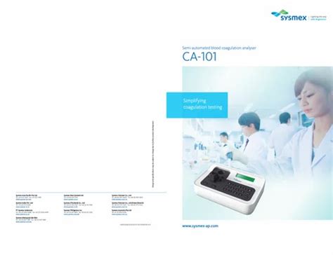 Sysmex Ca 101 At Best Price In Thane By Analog Healthcare Private