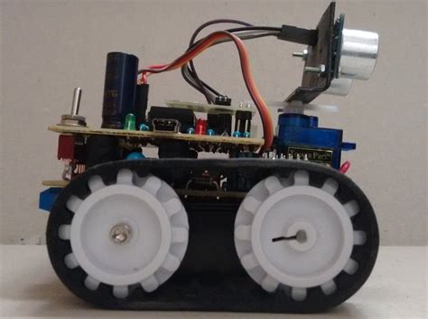 ultrasonic obstacle avoiding robot 16 steps with pictures