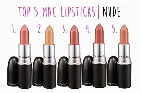 Claire Bodily Top MAC Lipsticks Nude