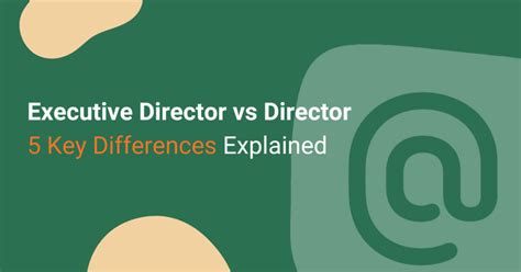 Executive Director Vs Director 5 Key Differences Explained
