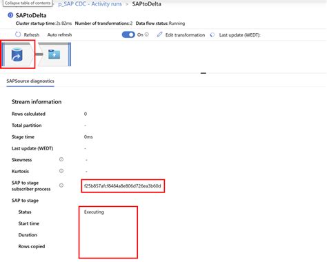Manage The Sap Cdc Process Azure Data Factory Microsoft Learn
