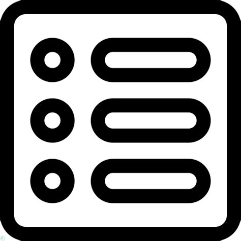 دانلود آیکون منو استایل خطی مشکی با فرمت Png