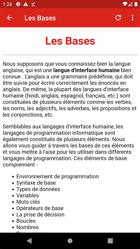 Cours Programmation Informatiq Para Android Descargar