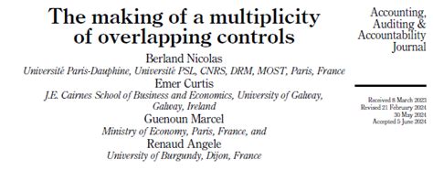 The Making Of A Multiplicity Of Overlapping Controls