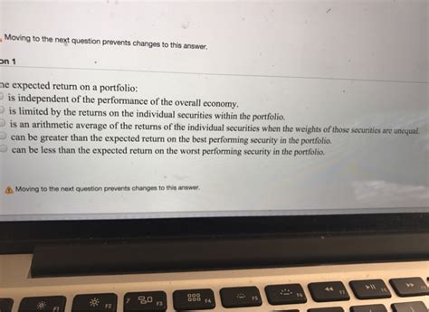 solved the expected return on a portfolio is independent