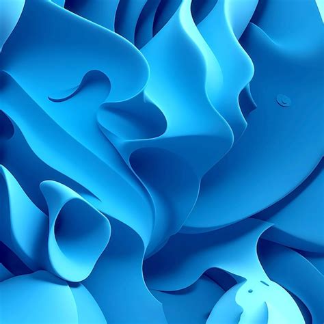 Premium Photo Creative 3d Blue Background Generative Ai