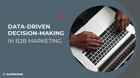 Data Driven Decision Making In B2b Marketing Slanted Frame